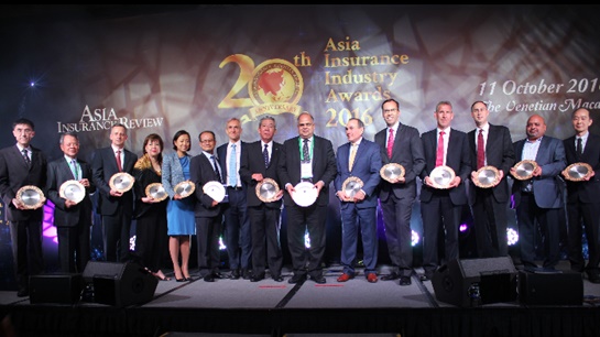 Best of Asia's insurance industry honoured at 20th Asia Awards ceremony