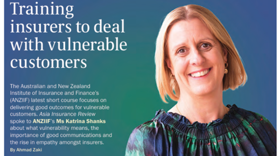 Training insurers to deal with vulnerable customers